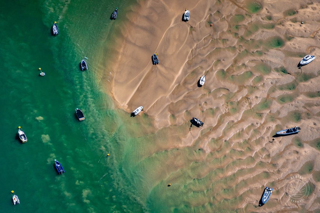 Camel Estuary Boats - Plane | Aerial Cornwall