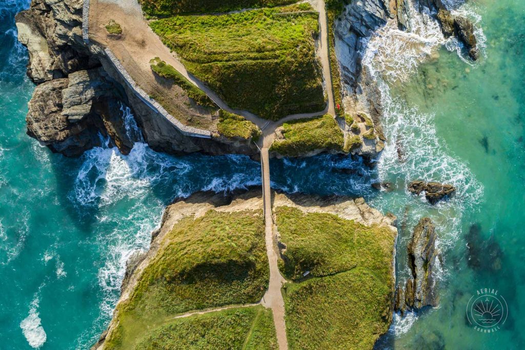 Porth Beach Bridge | Aerial Cornwall